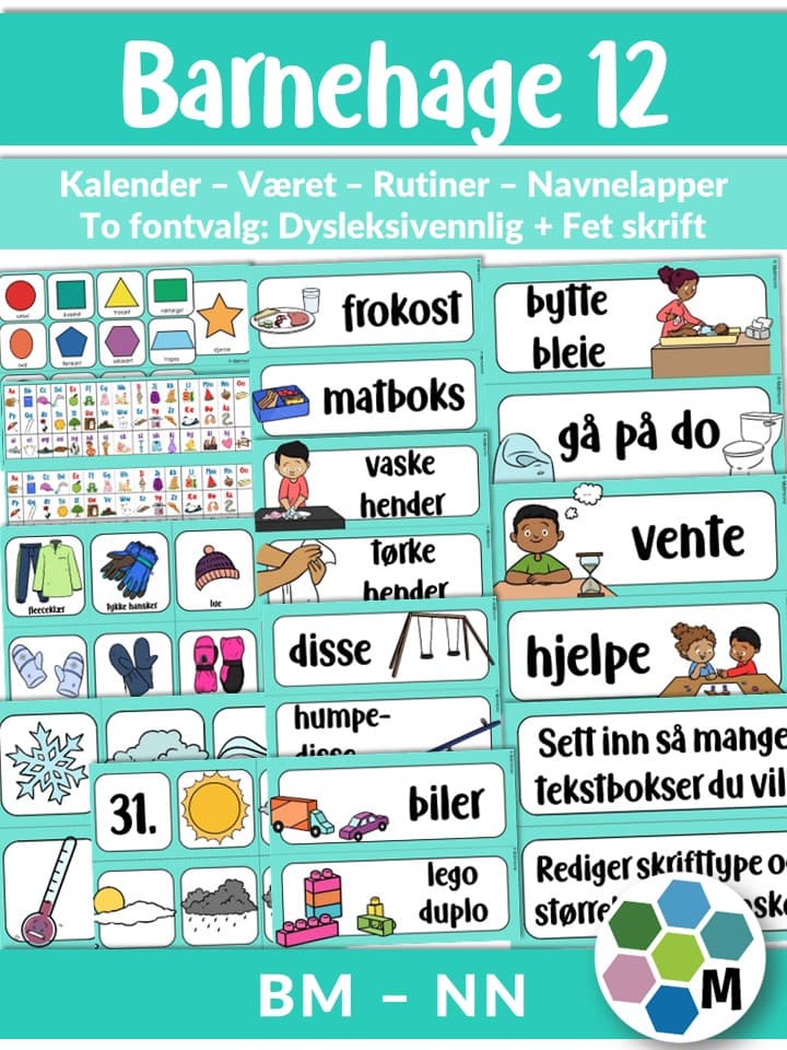 Barnehagedekor - TURKIS